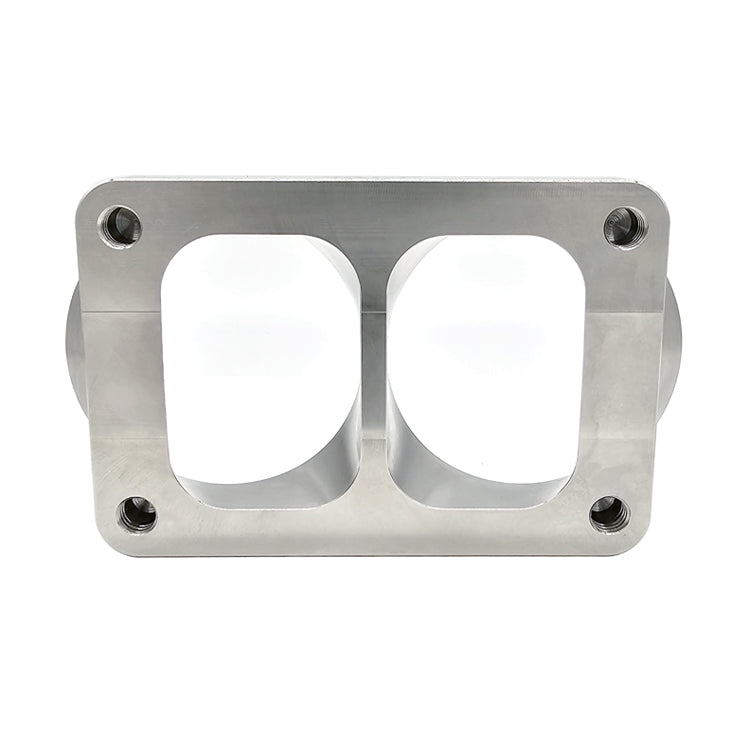 Transition Turbo Flange - Divided T6 to Dual 3.000" OD Tube - 304 Stai ...